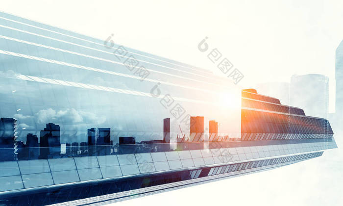 现代建筑的玻璃墙图片-包图网企业站