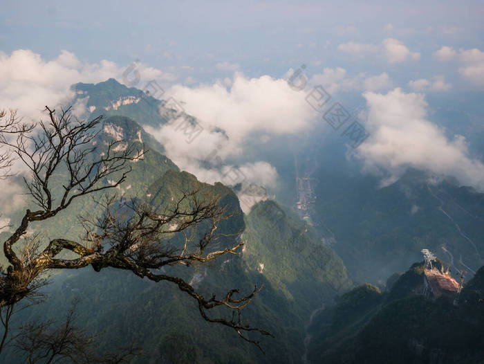中国张家界市天门山风景秀丽中国湖南省张家图片-包图网企业站