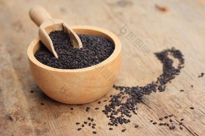 干的黑芝麻种子图片-包图网企业站