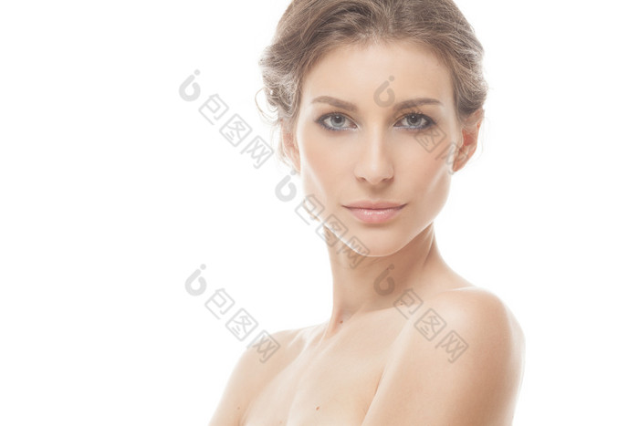 一个令人惊叹的年轻女孩的脸图片-包图网企业站