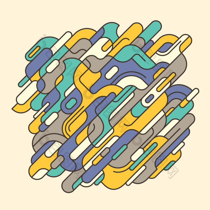 线条插画png下载-包图网