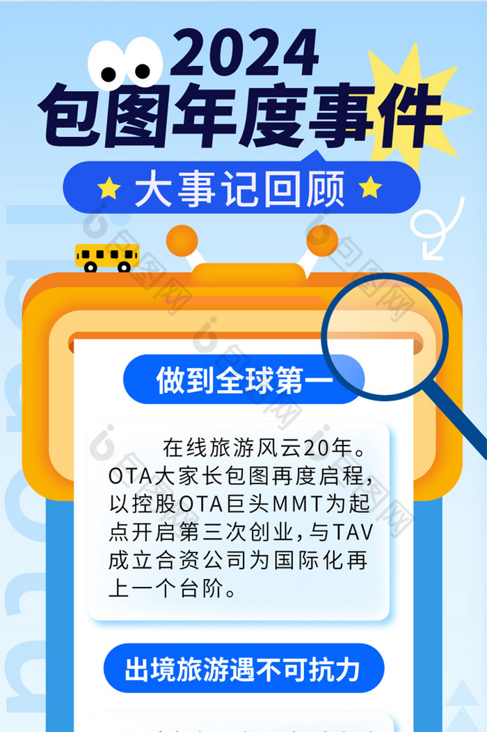 手绘风2025年度事件H5长图-包图网