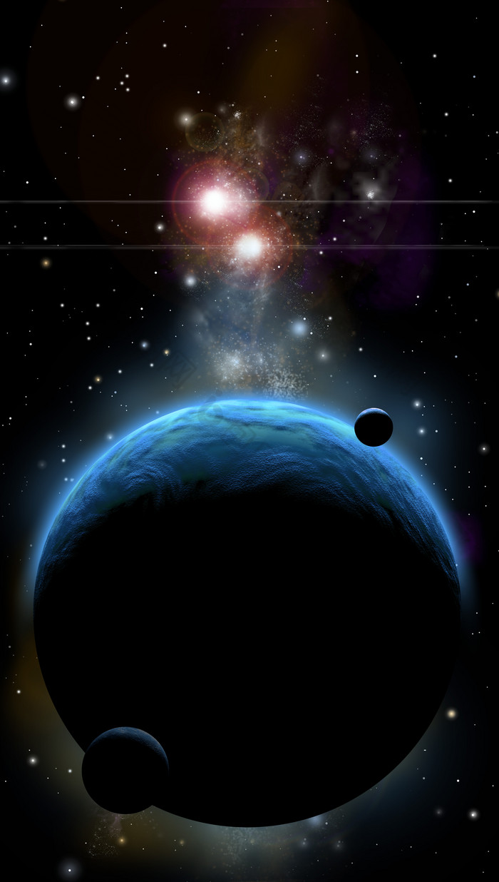 星球爆炸示例插图图片-包图网