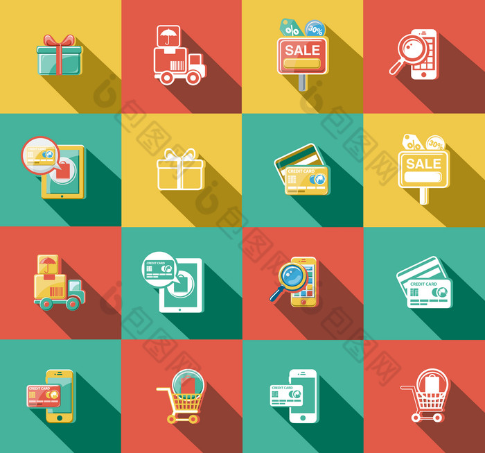 商业销售图标png下载-包图网
