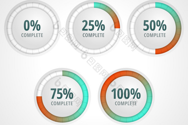数字进度条高清图片-数字进度条素材-包图企业站