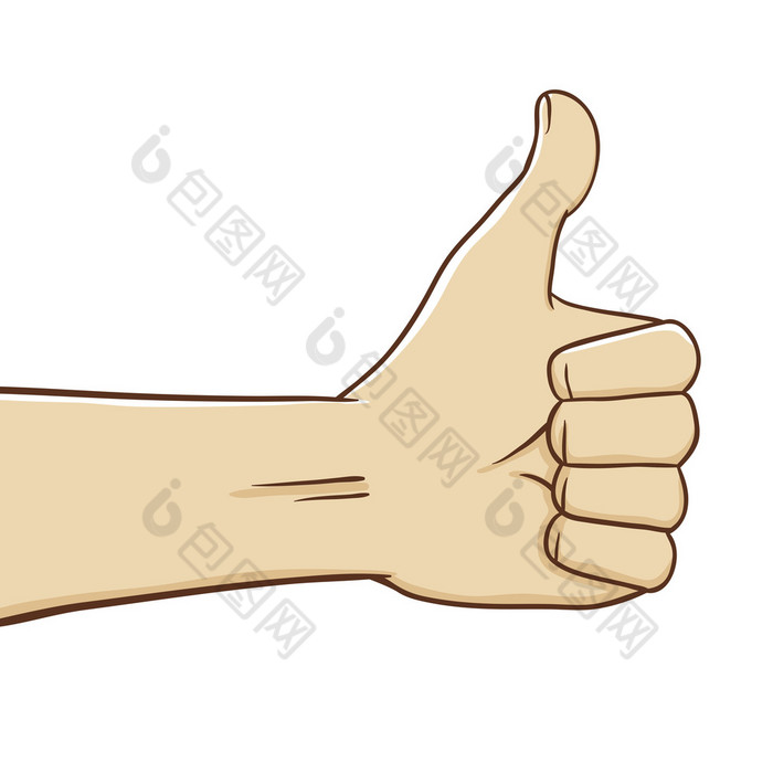 双手大拇指矢量图片-包图网企业站