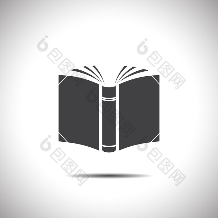 打开图书矢量图标图片-包图网企业站
