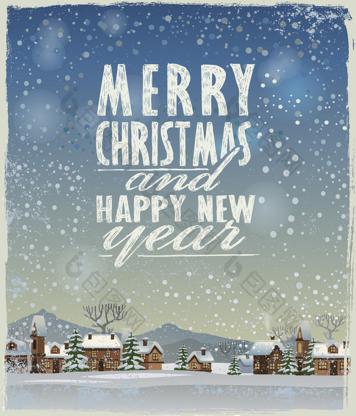 圣诞快乐新年快乐-包图企业站