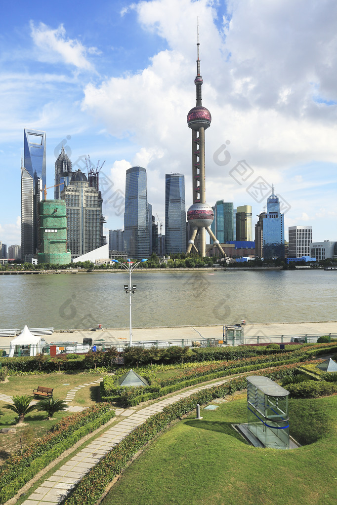 浦东天际线的夜景陆家嘴上海中国-包图企业站
