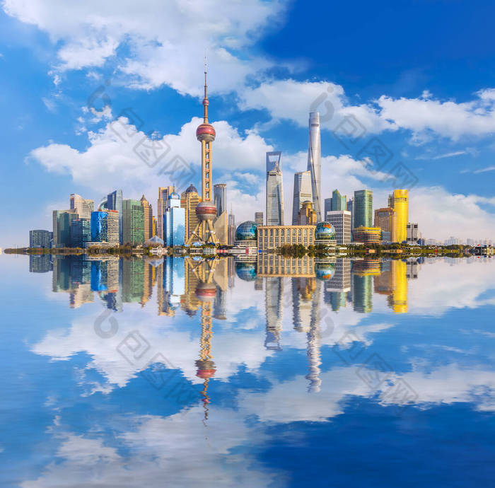 上海陆家嘴金融中心高清图片-上海陆家嘴金融中心素材-包图企业站