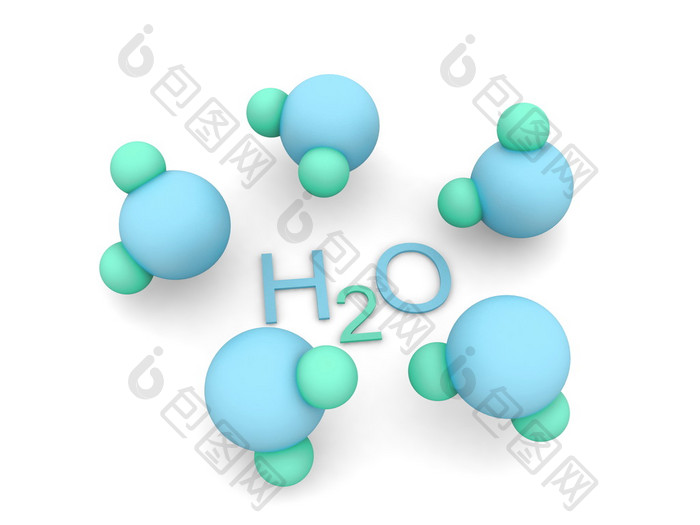 蓝色的水分子-包图企业站