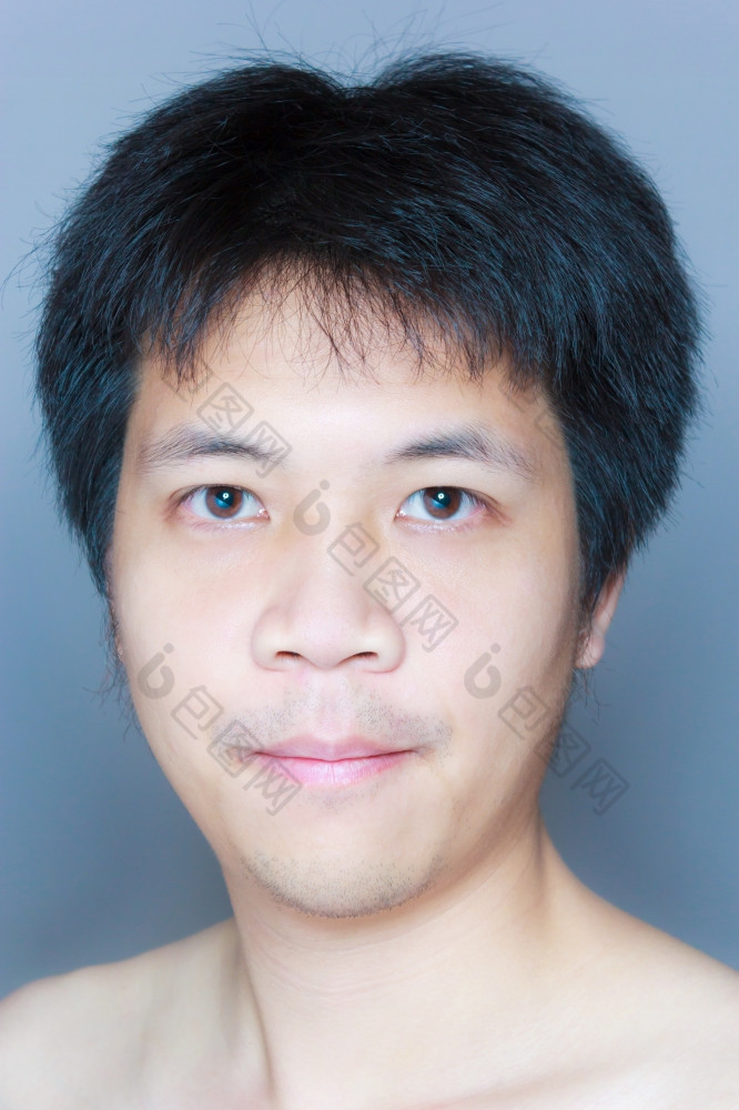 肖像亚洲男人头拍摄图片 包图网