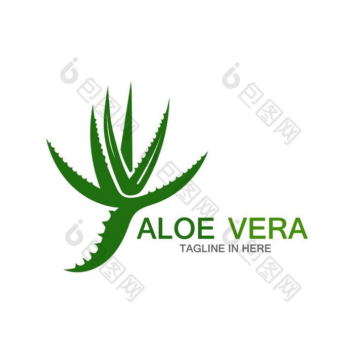 芦荟真正标志向量预展png下载-包图网