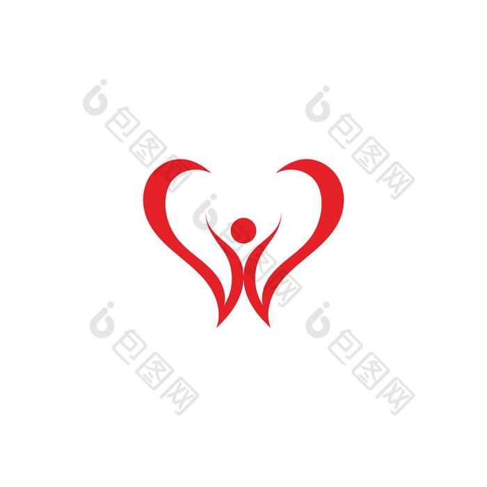 爱标志向量模板png下载-包图网