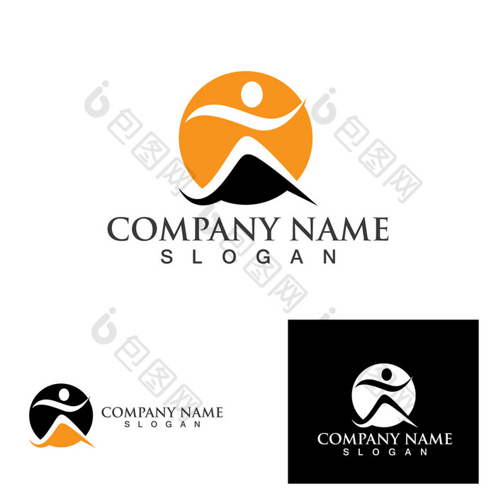 人类字符标志标志插图向量png下载-包图网