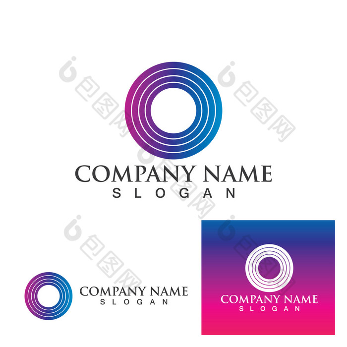 圆标志和象征向量png下载-包图网