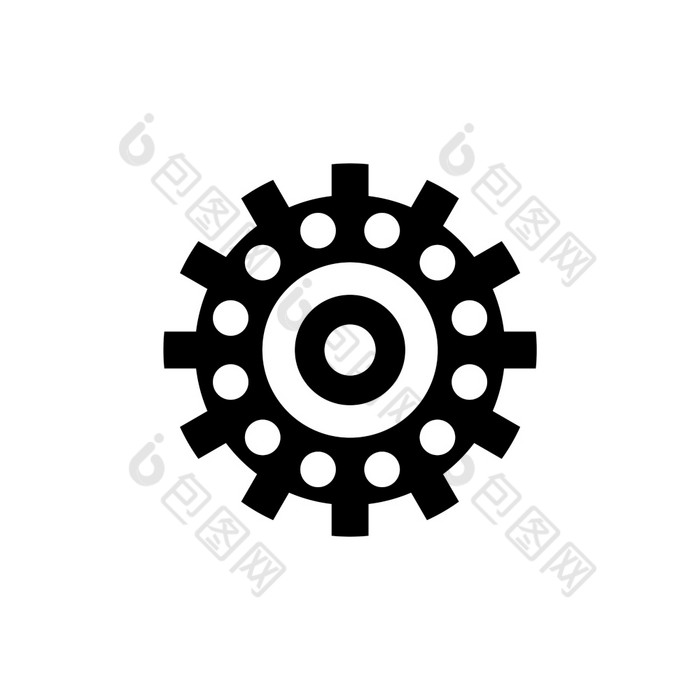 球轴承工业机制平向量图标插图的的png下载-包图网