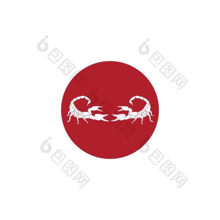 蝎子标志向量插图模板png下载-包图网