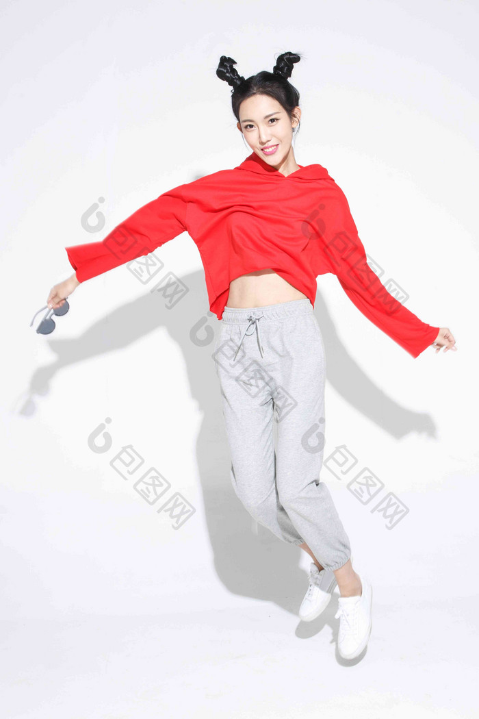 可爱的青年女人 包图企业站