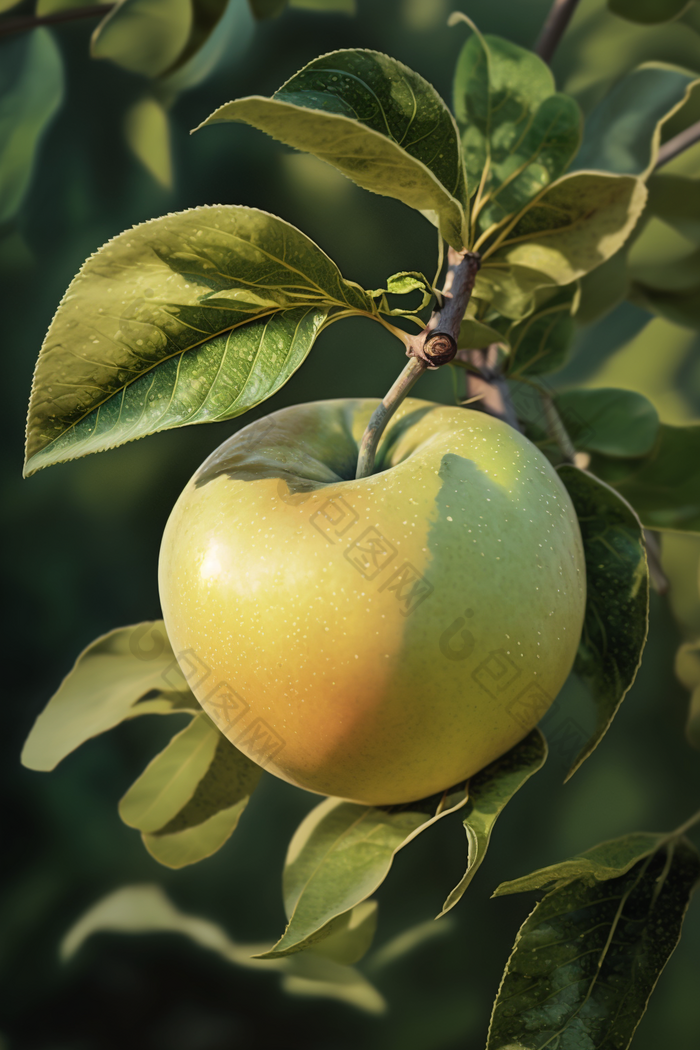 苹果拍摄挂在树上生长的水果摄影图图片-包图网