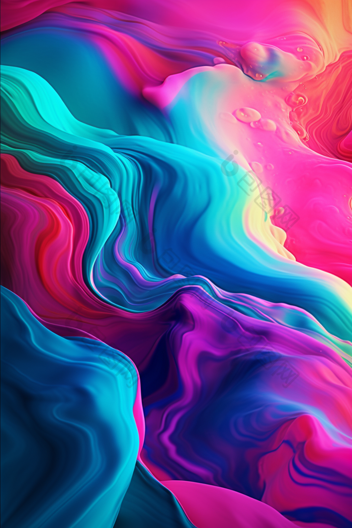 流动液体颜色手机壁纸高清图片下载-包图网