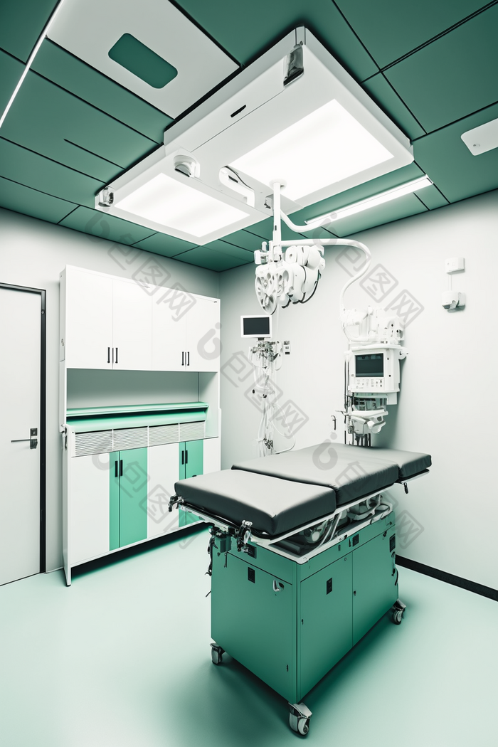 明亮整洁的医院美容手术台室内环境图片-包图网