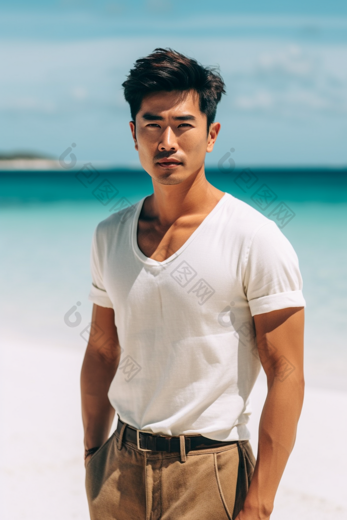 男人亚洲马尔代夫海滩沙滩旅行摄影摄影图图片 包图网