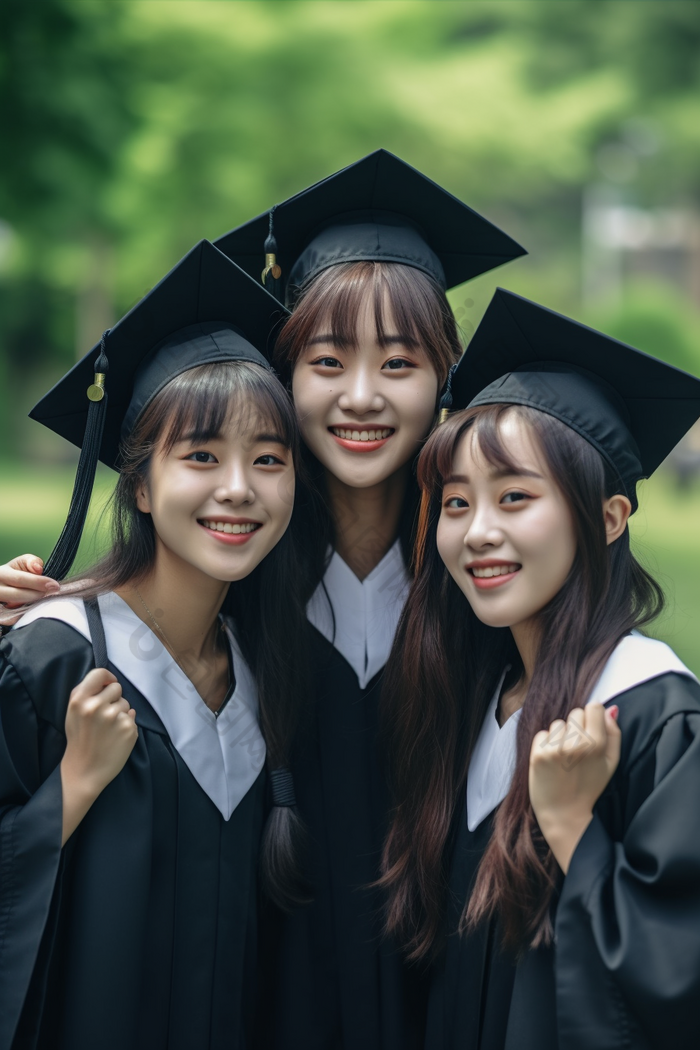 大学校园毕业照合影学生摄影图图片 包图网