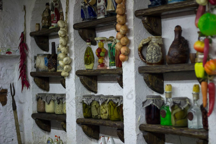 乌克兰农村国家风格厨房村内部通道图片-包图网企业站