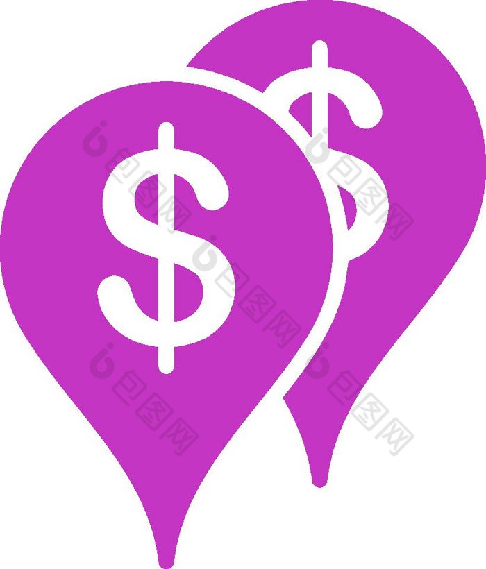 银行位置图标png下载-包图网