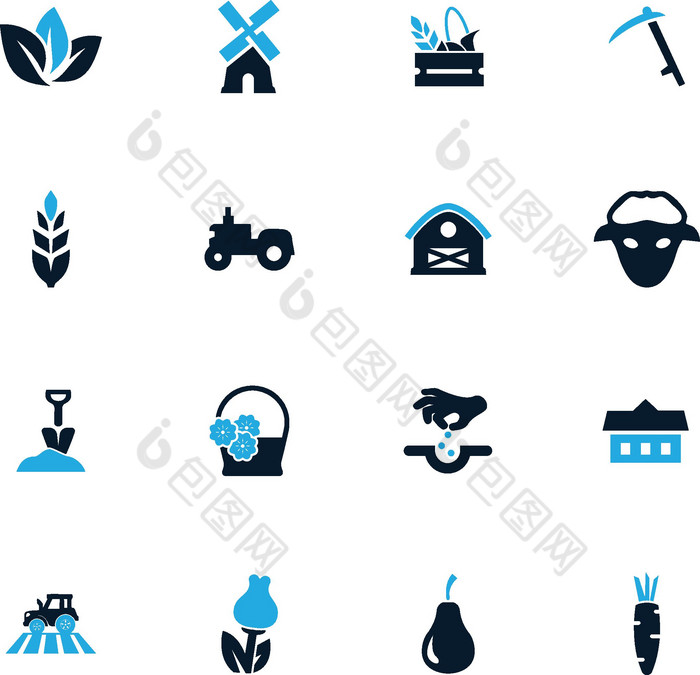 农业图标集png下载-包图网