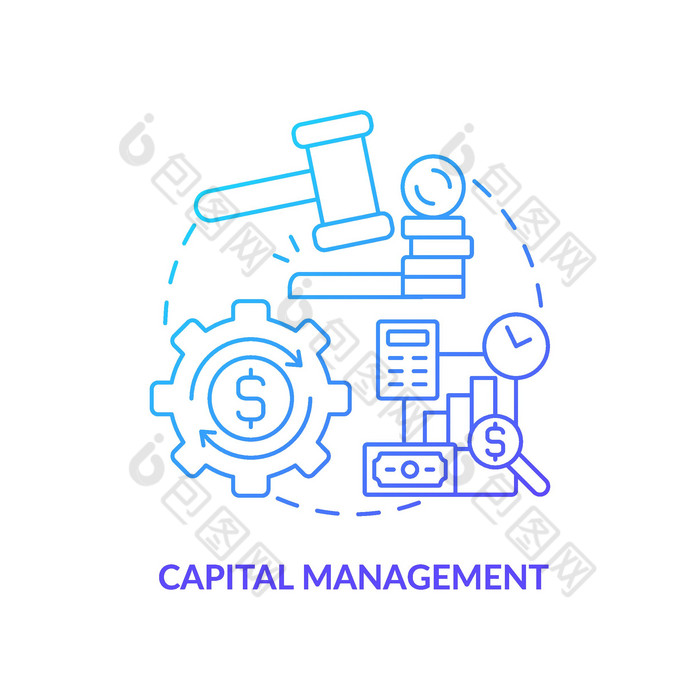 财富管理图标png下载-包图网