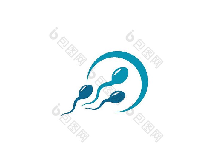 精子标志向量png下载-包图网