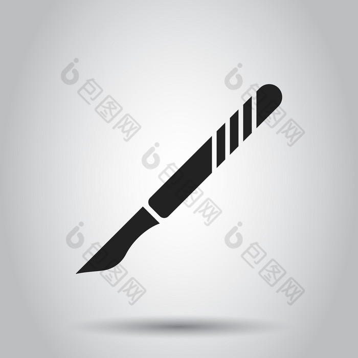 医疗手术刀向量图标医院手术刀标志插图业务png下载-包图网