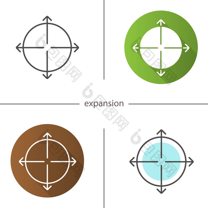 扩张象征图标png下载-包图网
