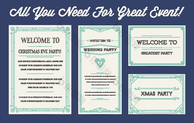 伟大的邀请艺术德科新的时代歹徒帝国木png下载-包图网