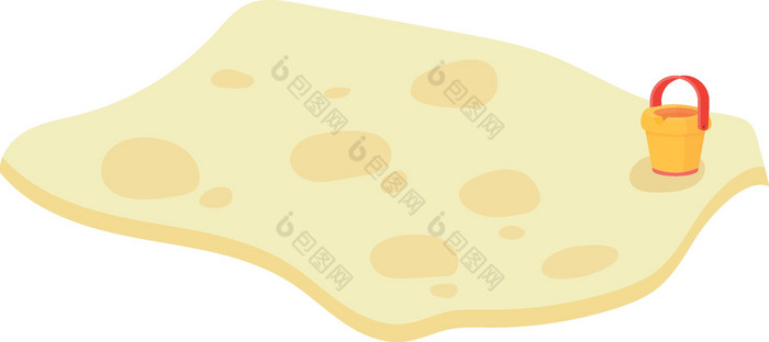 沙子塑料桶沙盒操场上png下载-包图网