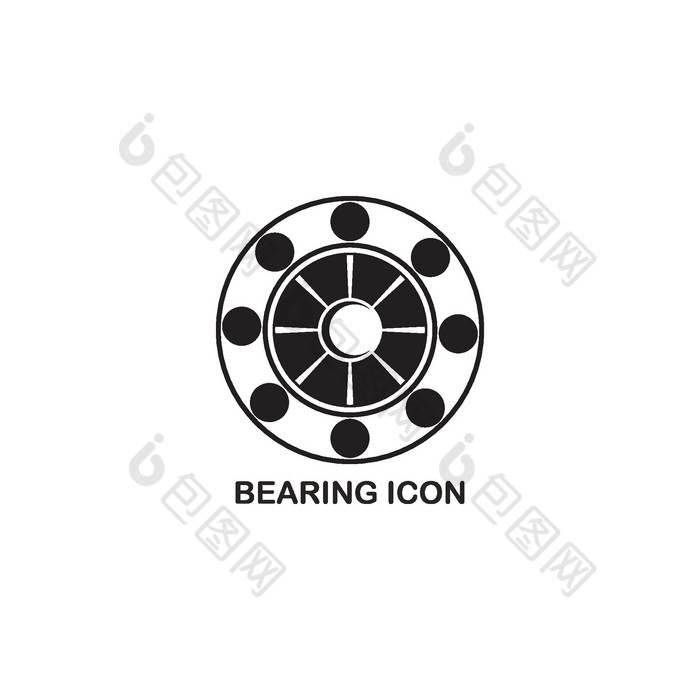 轴承图标向量png下载-包图网