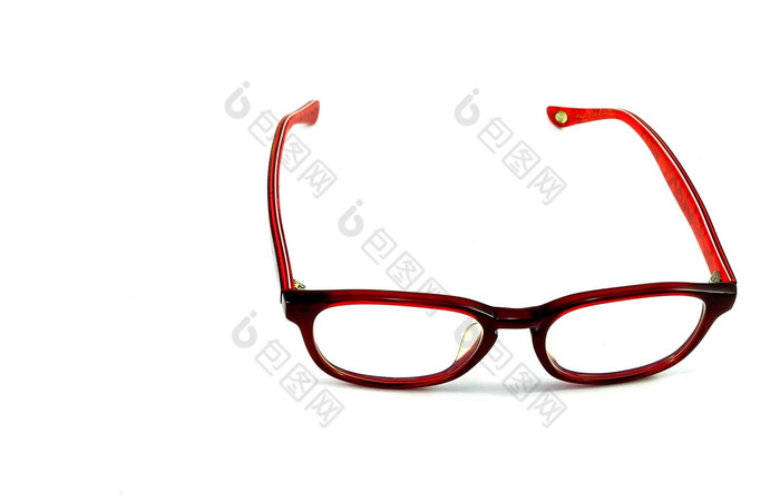 图像现代时尚演出孤立的白色背景眼睛穿眼镜图片-包图网企业站