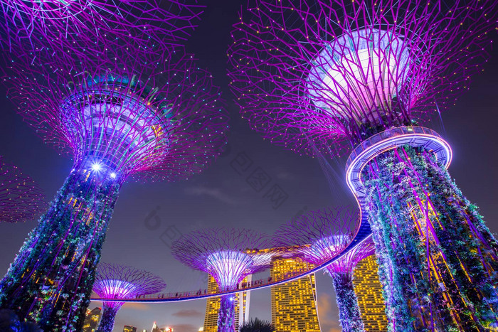 新加坡月超级树花园湾图片-包图网企业站