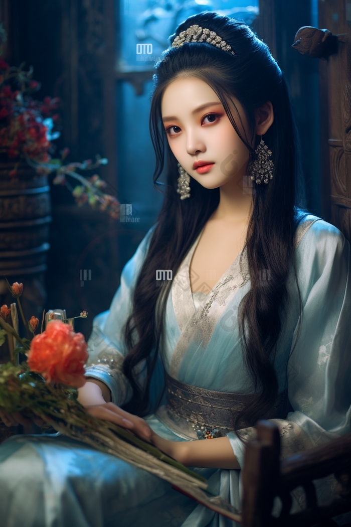 古风美女国风高清图片下载-包图网