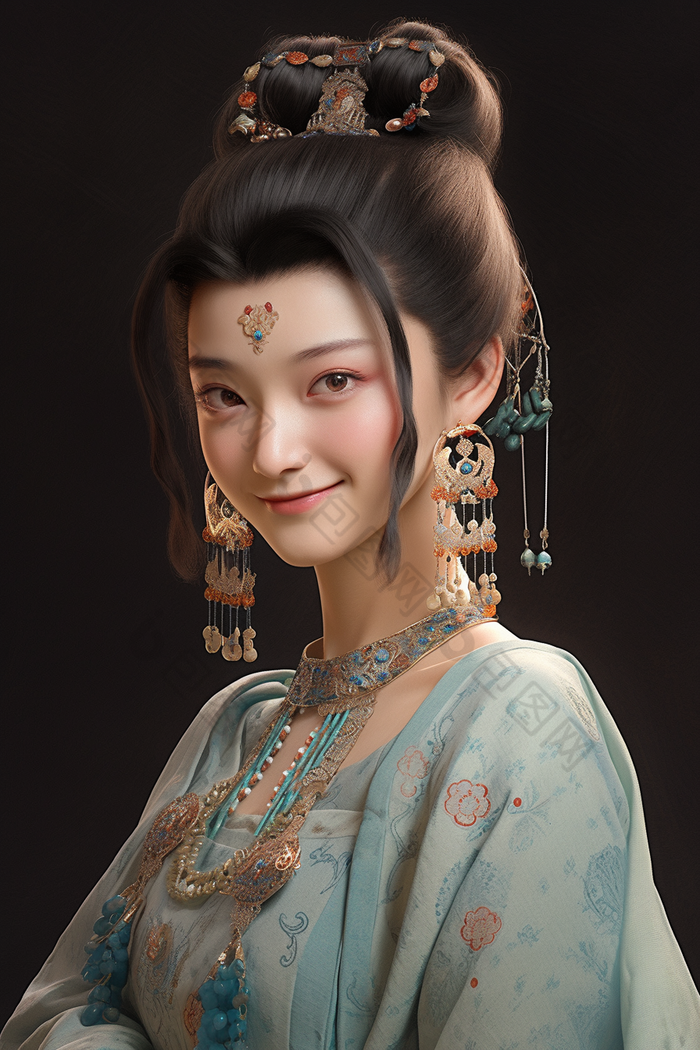 中国古代宫廷女子国风高清图片下载-包图网