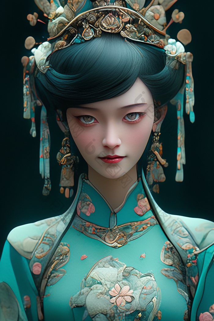 中国古代宫廷女子国风高清图片下载-包图网