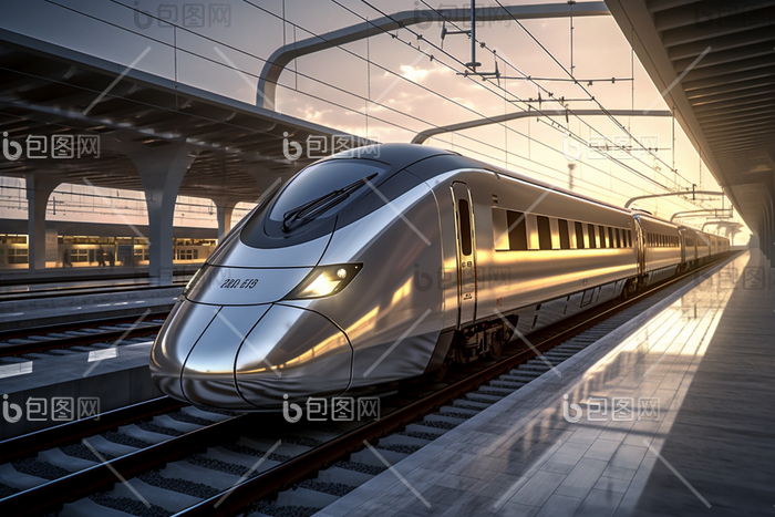 复兴号高铁列车摄影图图片-包图网