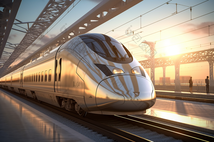 复兴号高铁列车摄影图图片-包图网