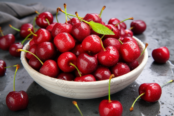 樱桃特写水果水果图片-包图网