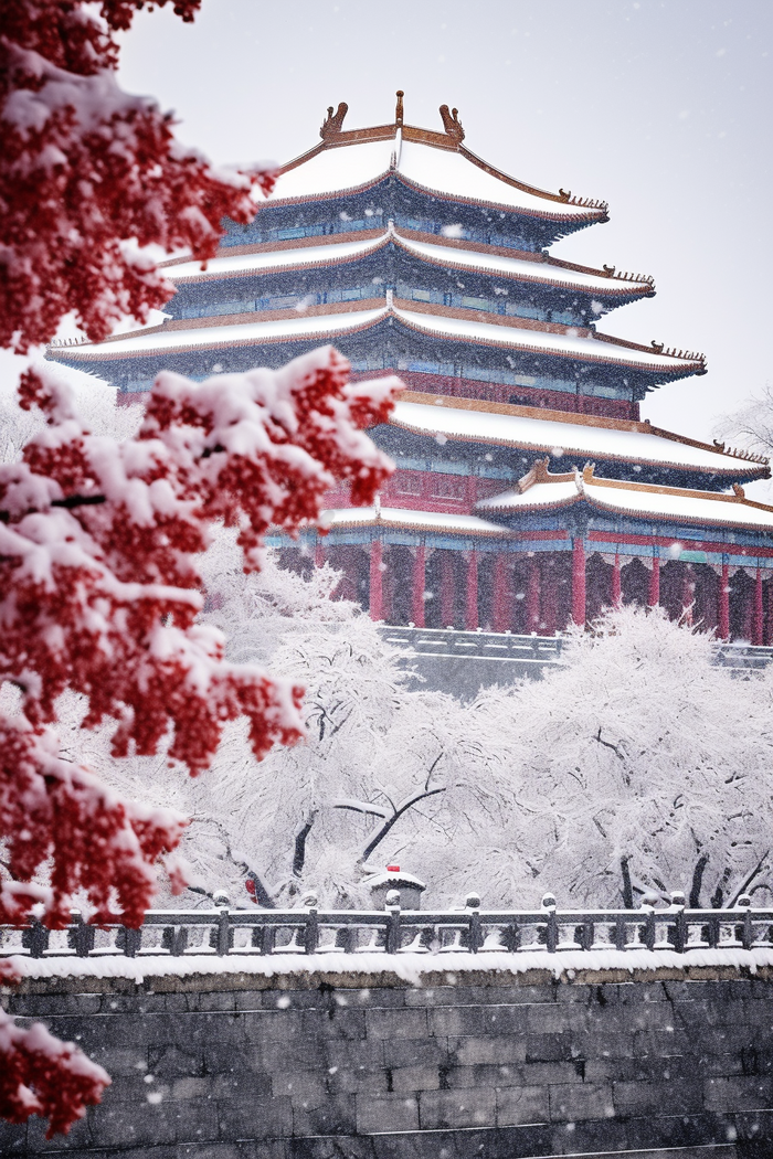 北京冬天城市图片-北京冬天城市素材免费下载-包图网