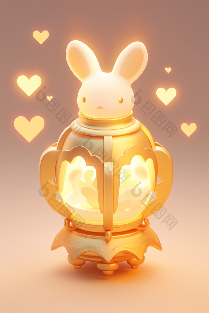 兔子灯笼高清图片下载-包图网