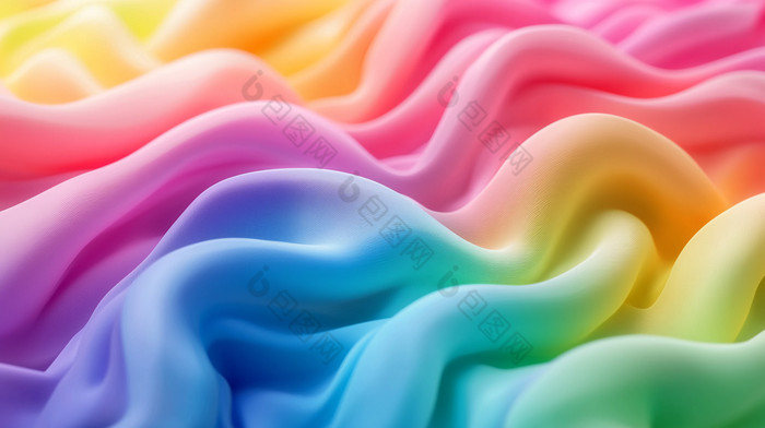 彩虹色系粘土质感图片-包图网企业站