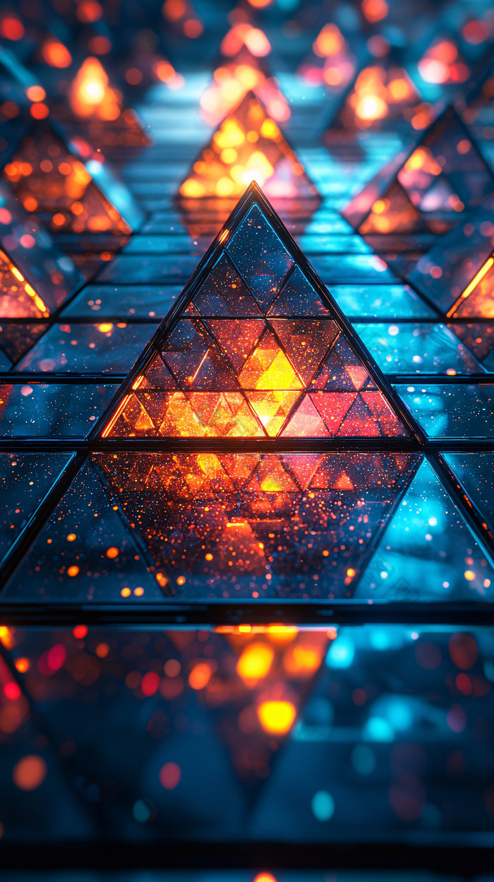 三角形反射光晕效果图片-包图网企业站